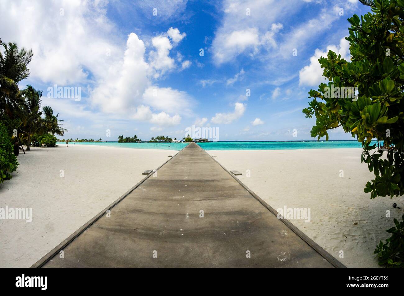 Nice white beach in island Maldives Stock Photo - Alamy