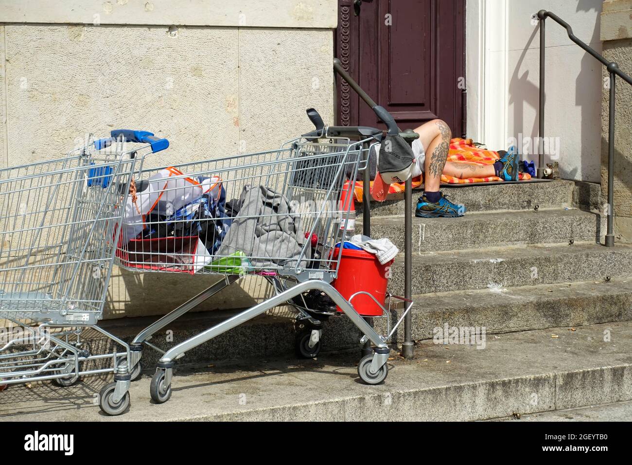 Homeless in Berlin, Germany Stock Photo - Alamy