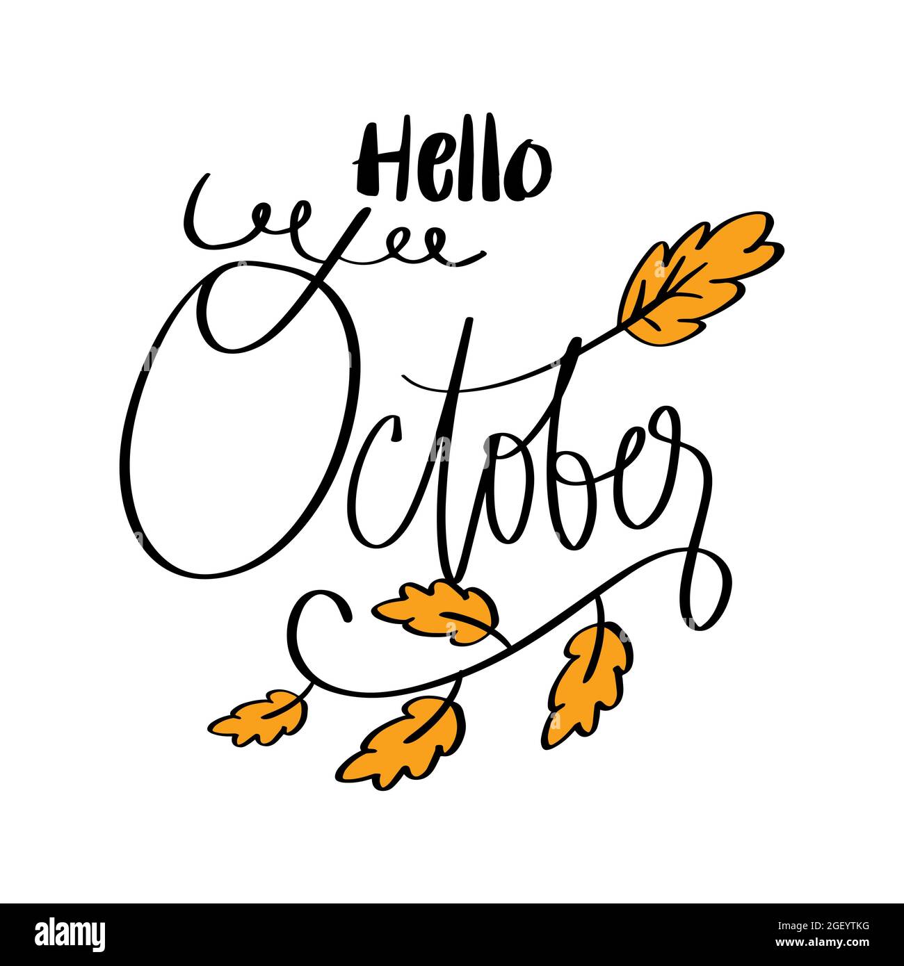 Hello October High Resolution Stock Photography and Images - Alamy