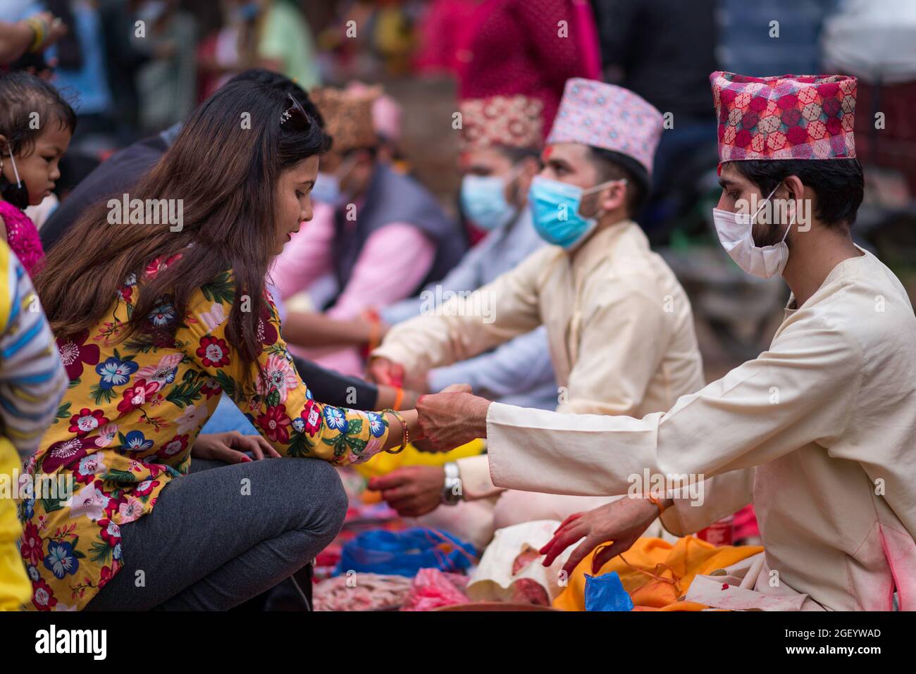 Janai purnima hi-res stock photography and images - Alamy