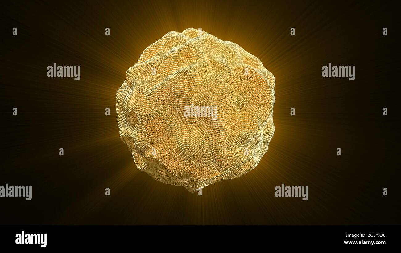 3d pulsating glowing object shine energy 3d render Stock Photo - Alamy