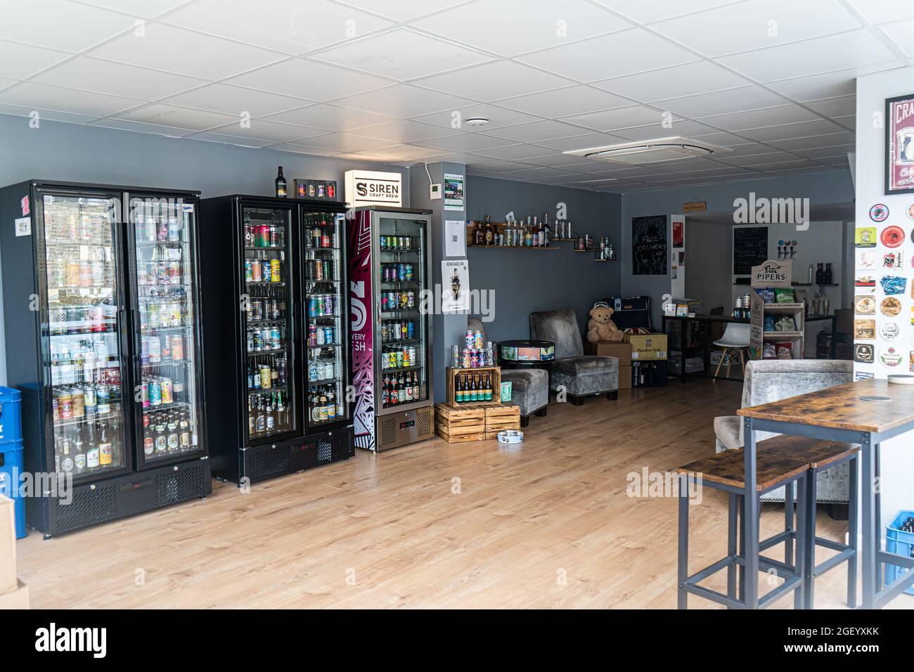 Beer store interior in Wimbledon, London,UK Stock Photo - Alamy