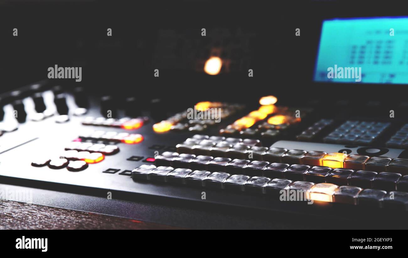Tv broadcast control panel hi-res stock photography and images - Alamy