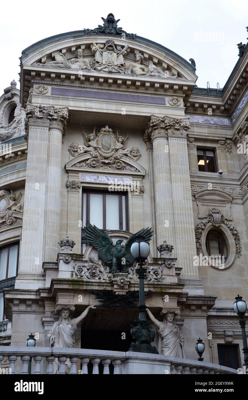 Front view of the Opera National de Paris, France Stock Photo - Alamy