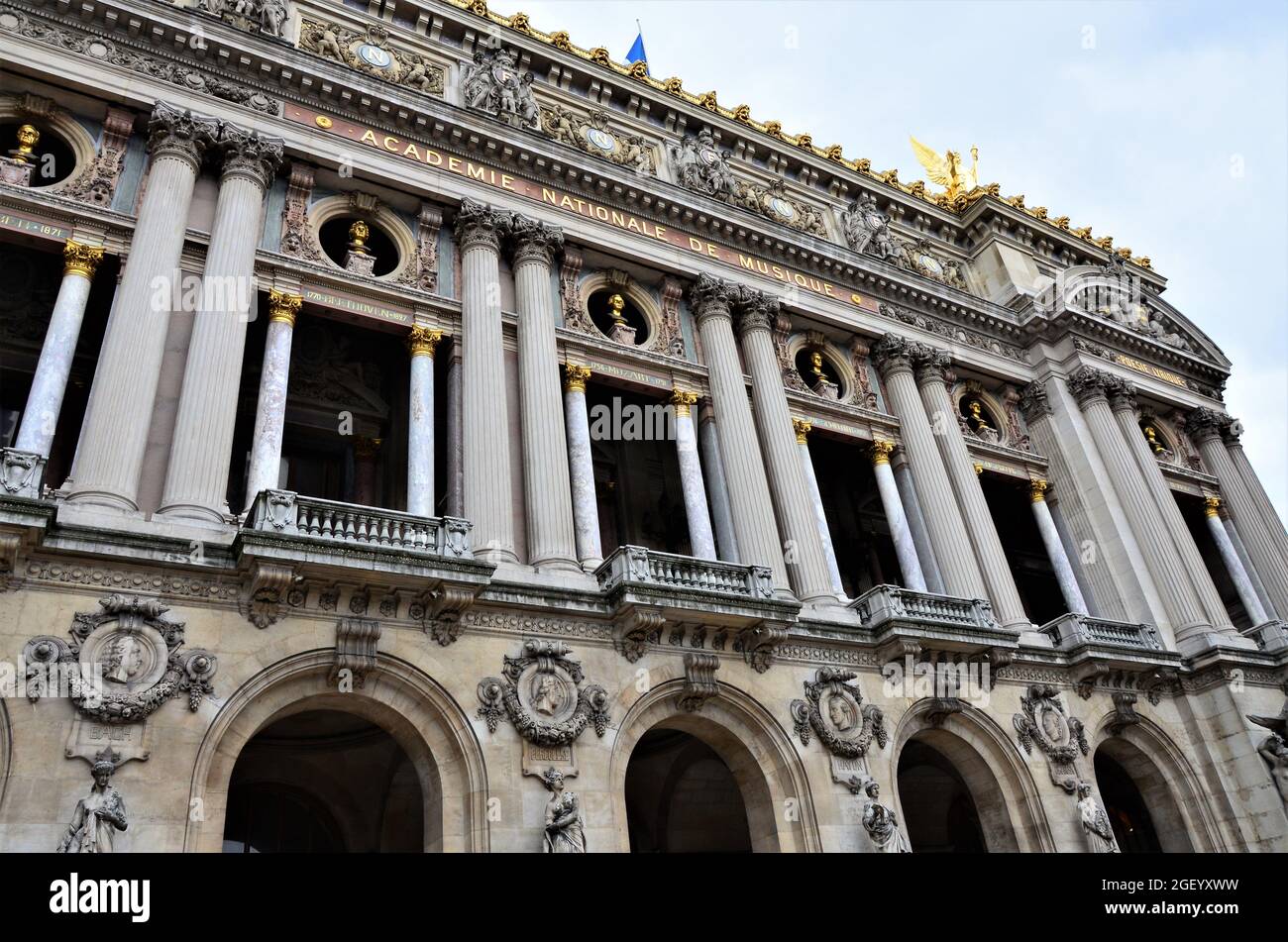 Front view of the Opera National de Paris, France Stock Photo - Alamy