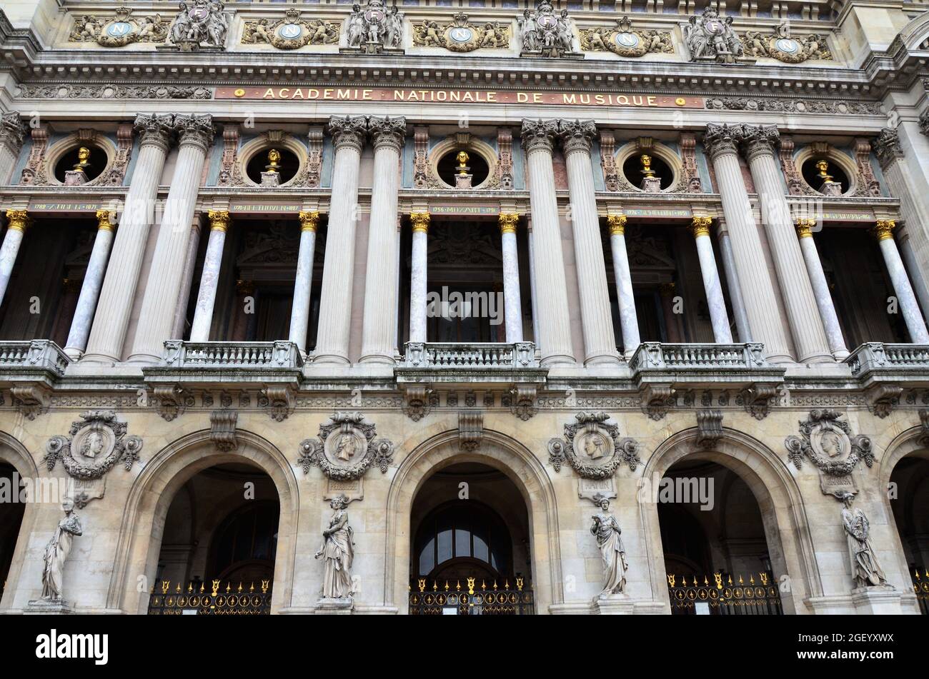 Front view of the Opera National de Paris, France Stock Photo - Alamy