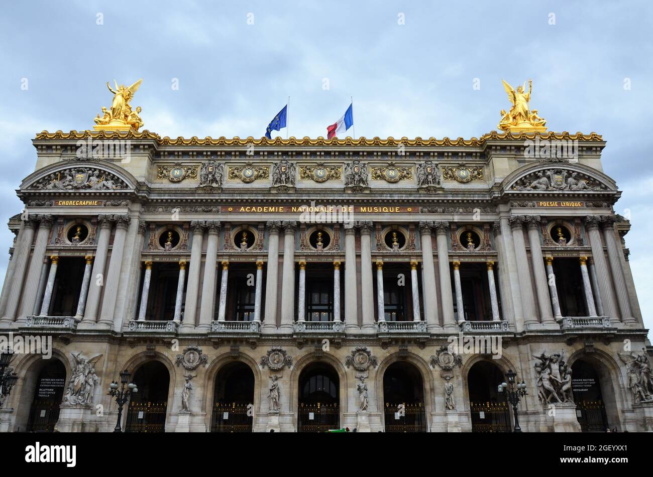 Front view of the Opera National de Paris, France Stock Photo - Alamy