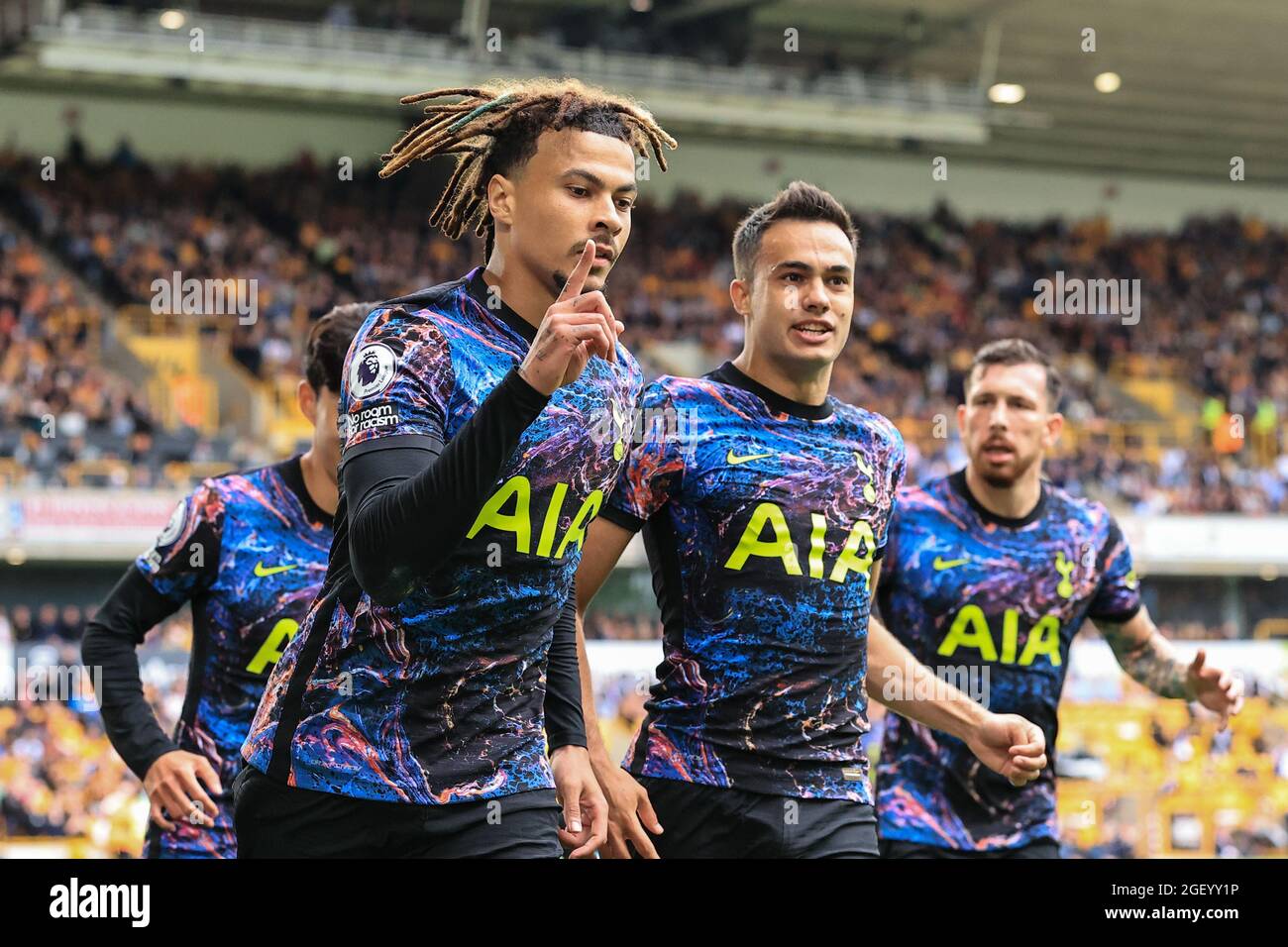 Tottenham goal celebration 2021 hi-res stock photography and images - Alamy