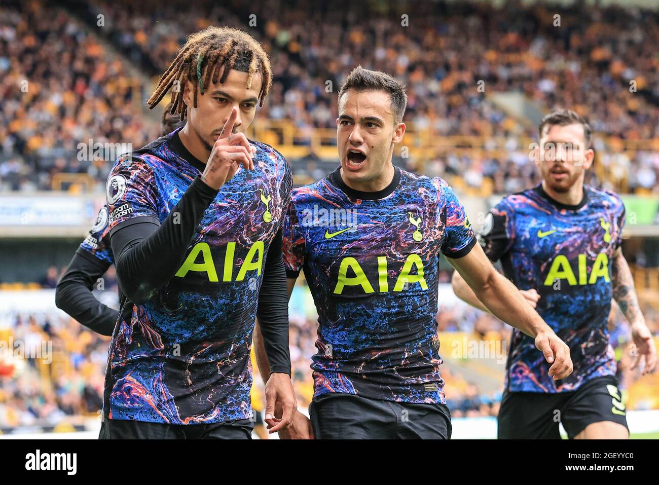 Tottenham goal celebration 2021 hi-res stock photography and images - Alamy