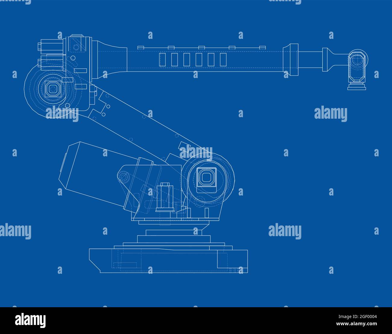 Industrial Robotic Arm. Vector Stock Vector Image & Art - Alamy