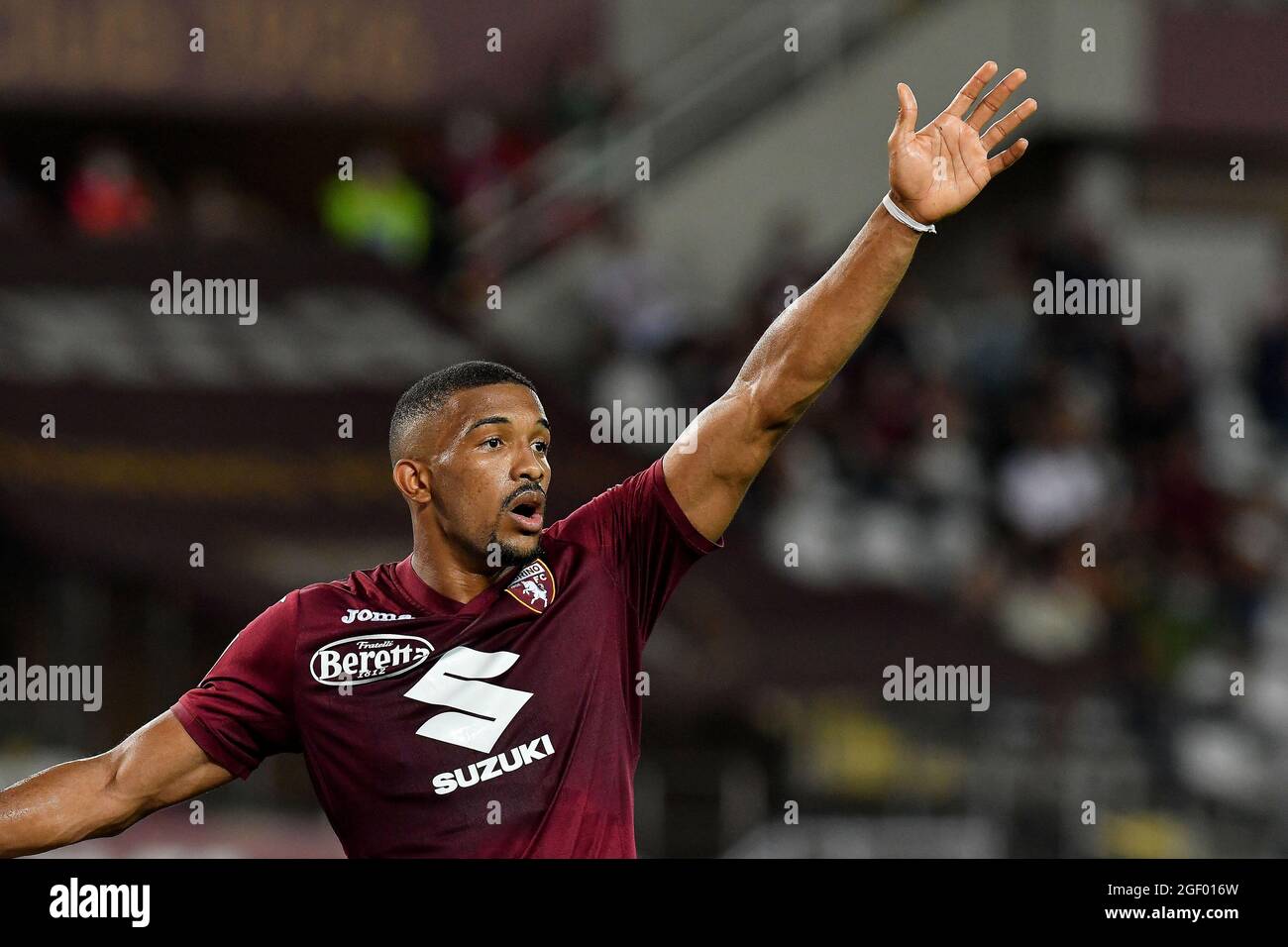 Bremer Gleison of Torino FC gestures during the Serie A 2021/22 match ...