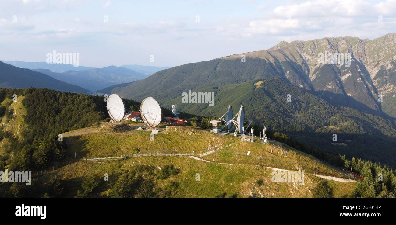 Radio station of NATO, abandoned in 70s, used during cold war. Big ...