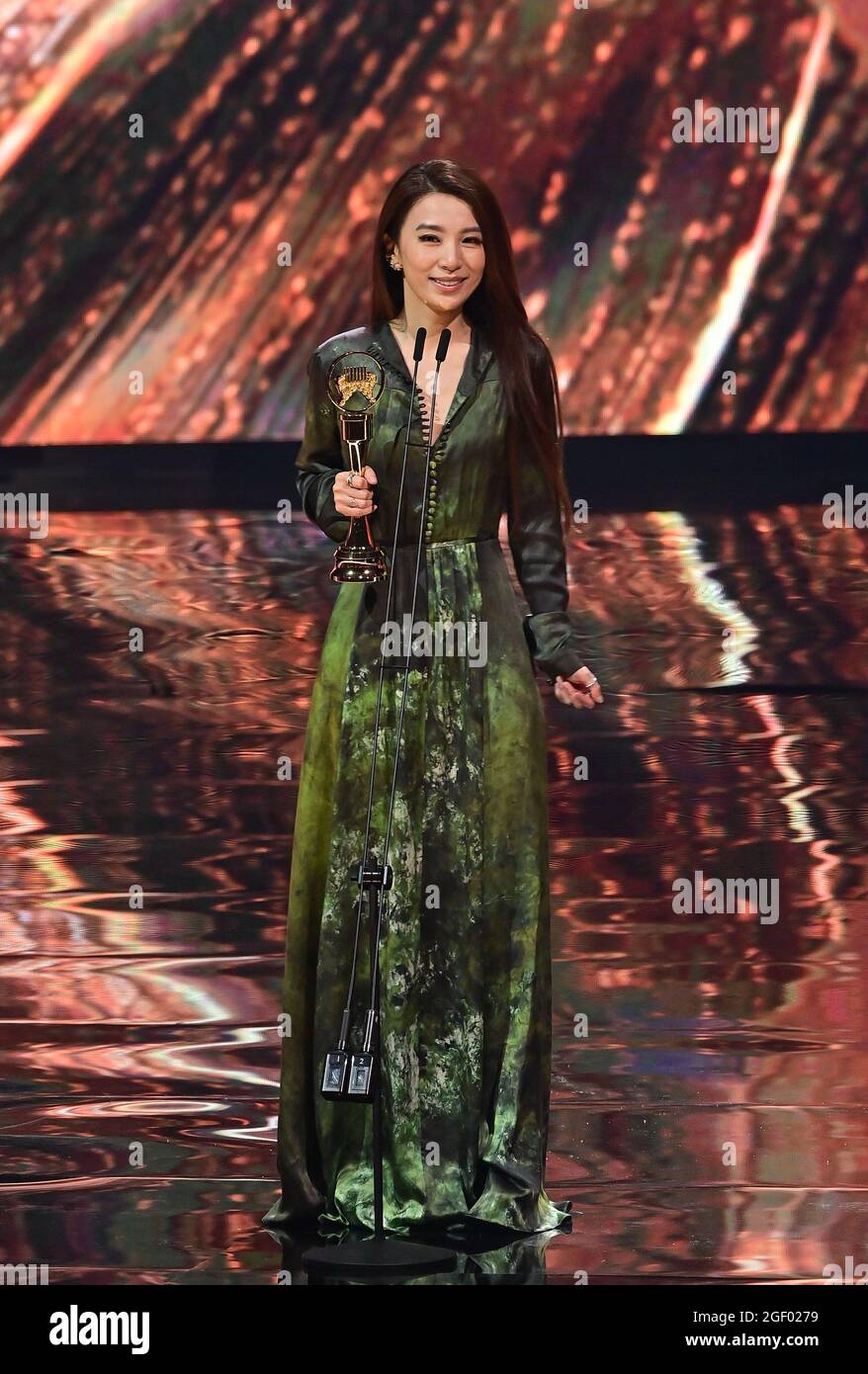 August 21, 2021, Taipei, Taipei City, Taiwan: Taiwanese singer Hebe ...