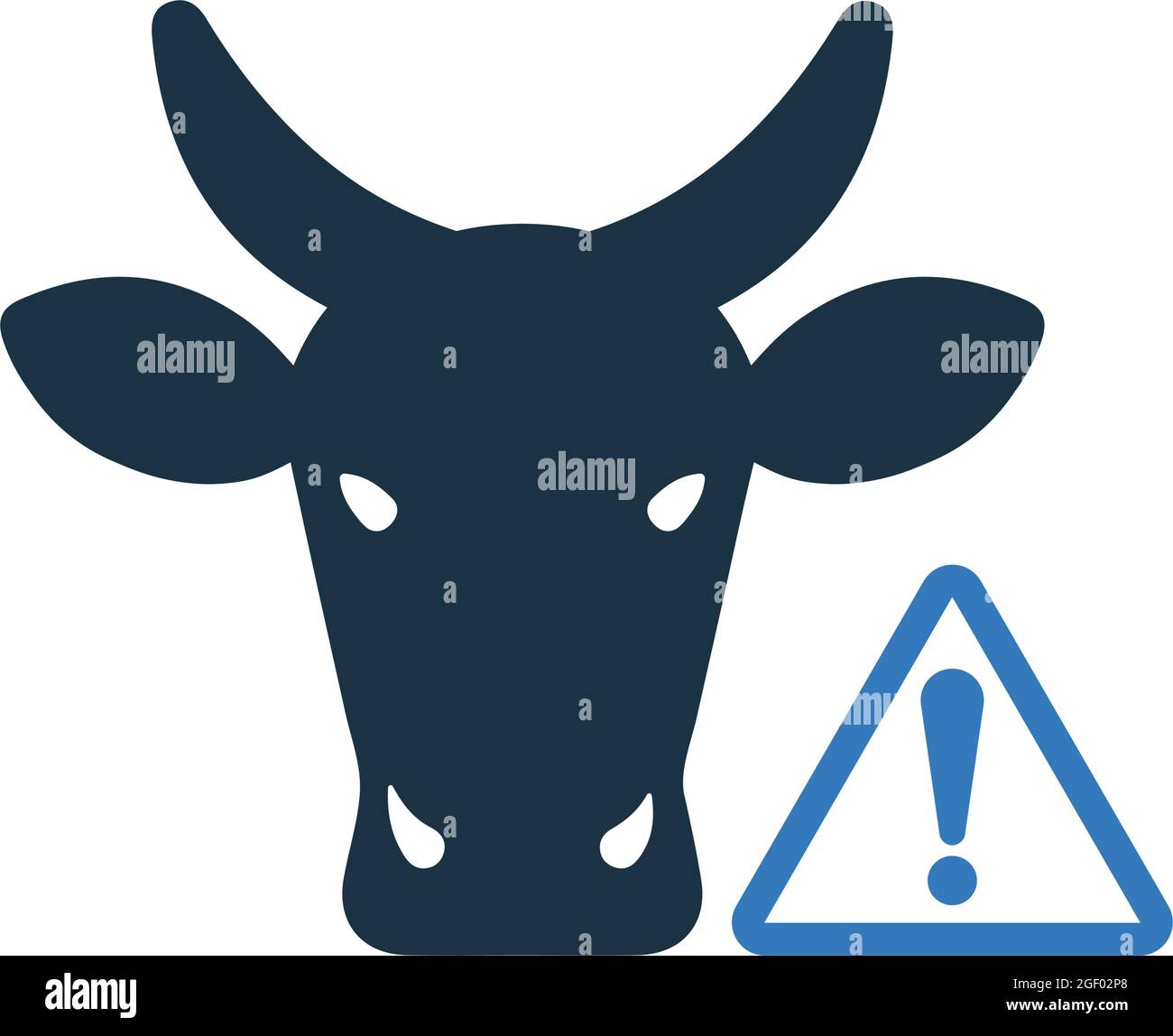 Agriculture, alert, cow warning icon. Beautiful design and fully ...