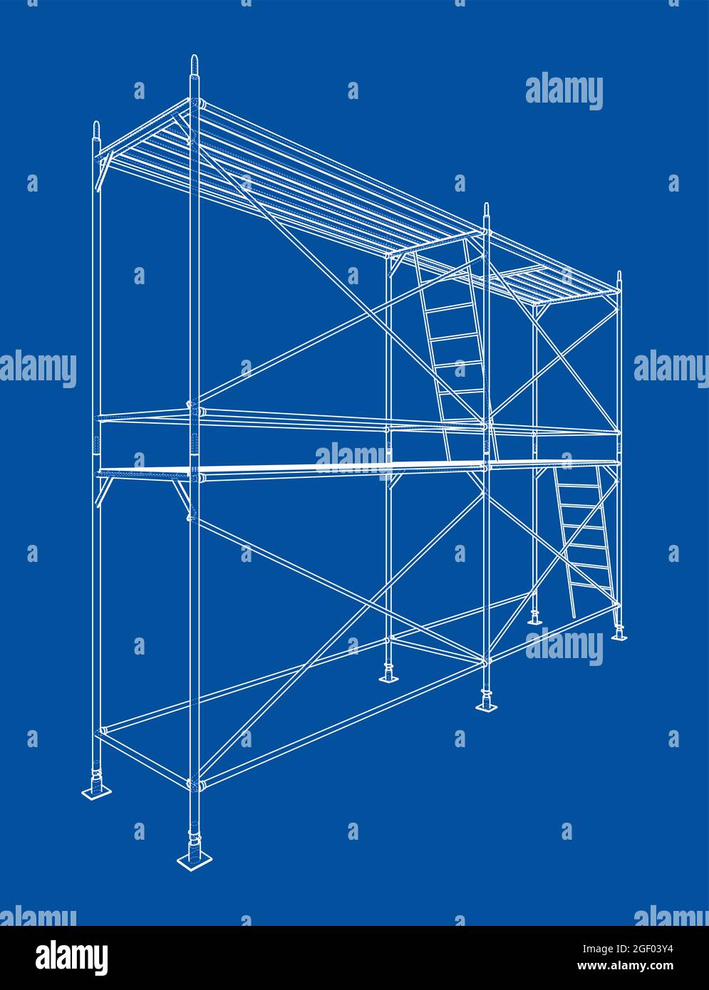Prefabricated scaffolding. Vector Stock Vector Image & Art - Alamy