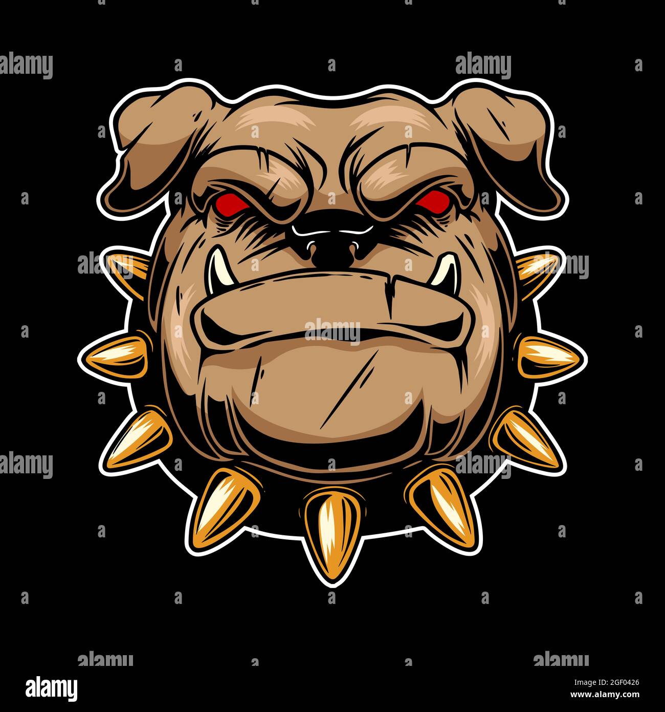 Angry Bulldog Drawing