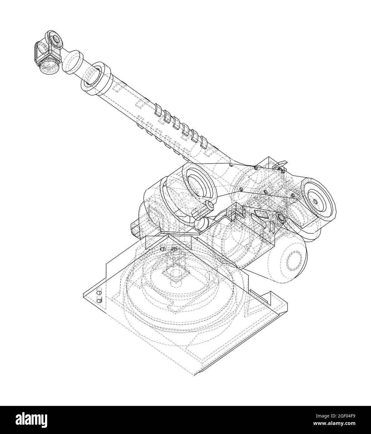 Industrial Robotic Arm. Vector Stock Vector Image & Art - Alamy