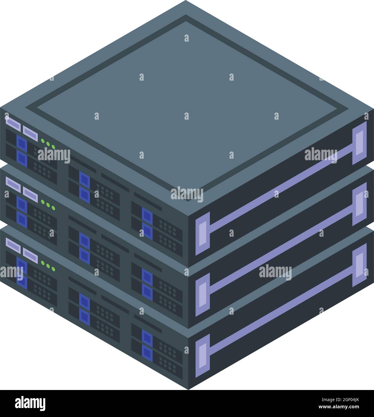 Server icon isometric vector. Data cloud. Web network Stock Vector ...