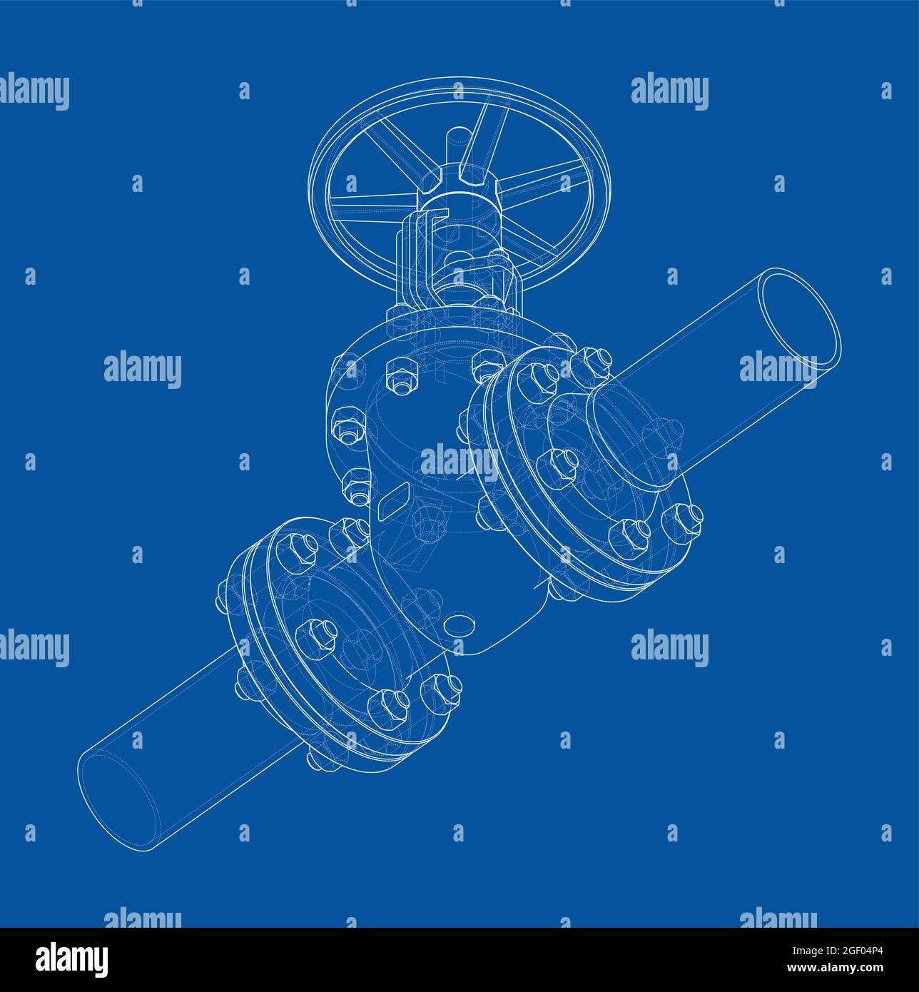 Industrial valve. Vector rendering of 3d Stock Vector Image & Art - Alamy