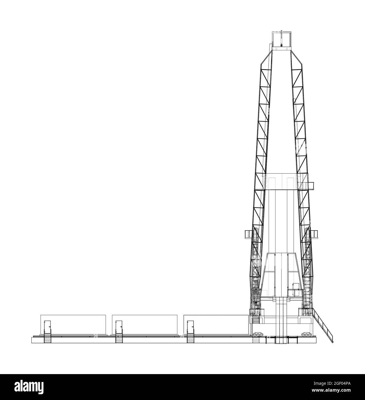 Oil rig. Orthography vector Stock Vector Image & Art - Alamy