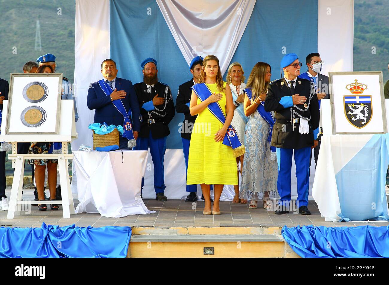 Seborga, Italy - August 20, 2021: Principality of Seborga, national Day ...