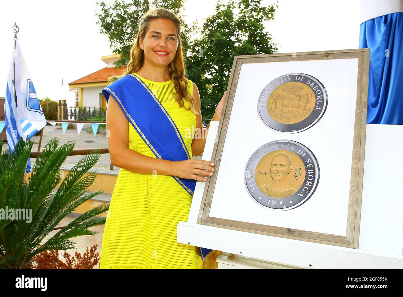 Seborga, Italy - August 20, 2021: Principality of Seborga, national Day ...