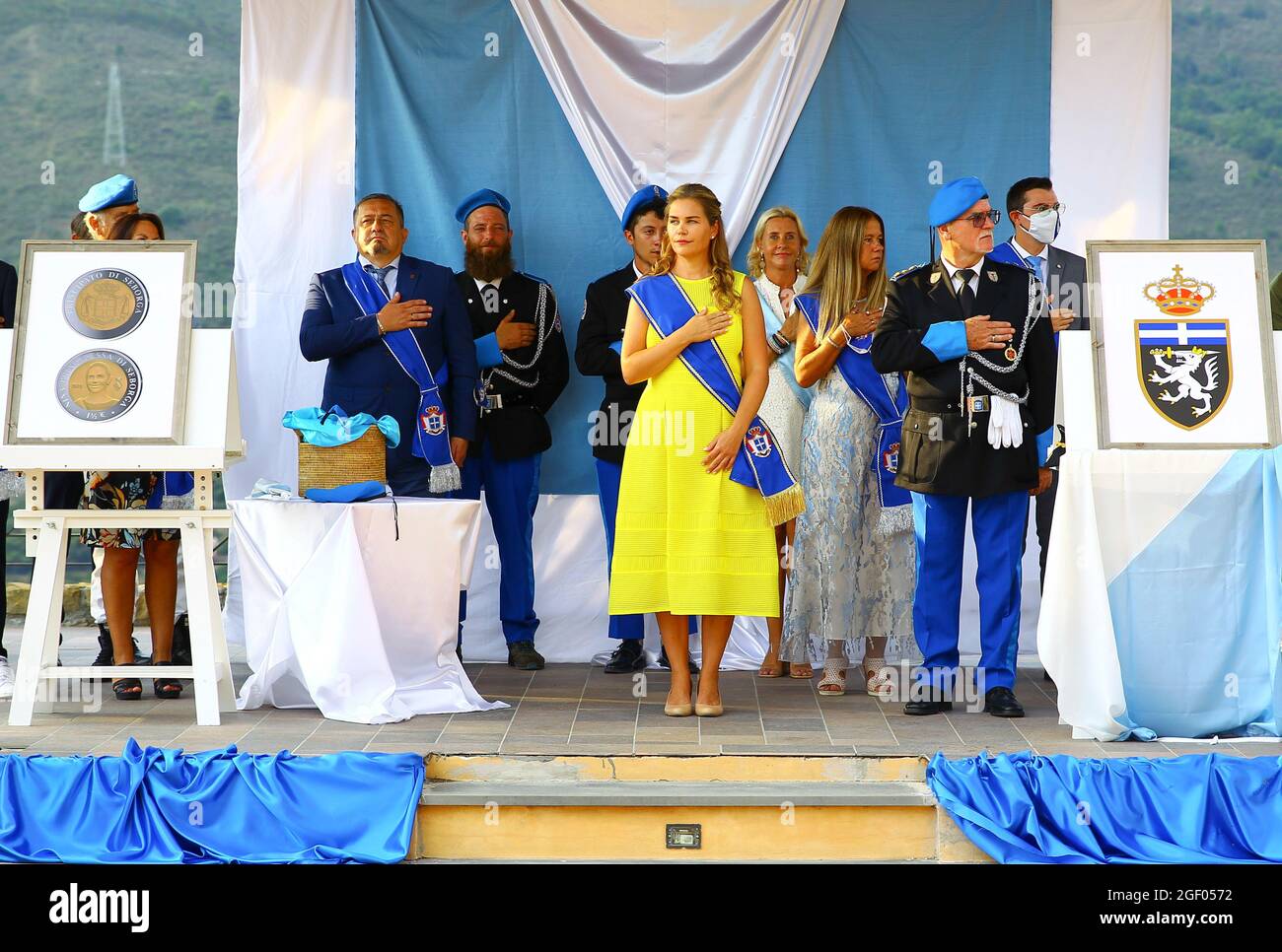 Seborga, Italy - August 20, 2021: Principality of Seborga, national Day ...