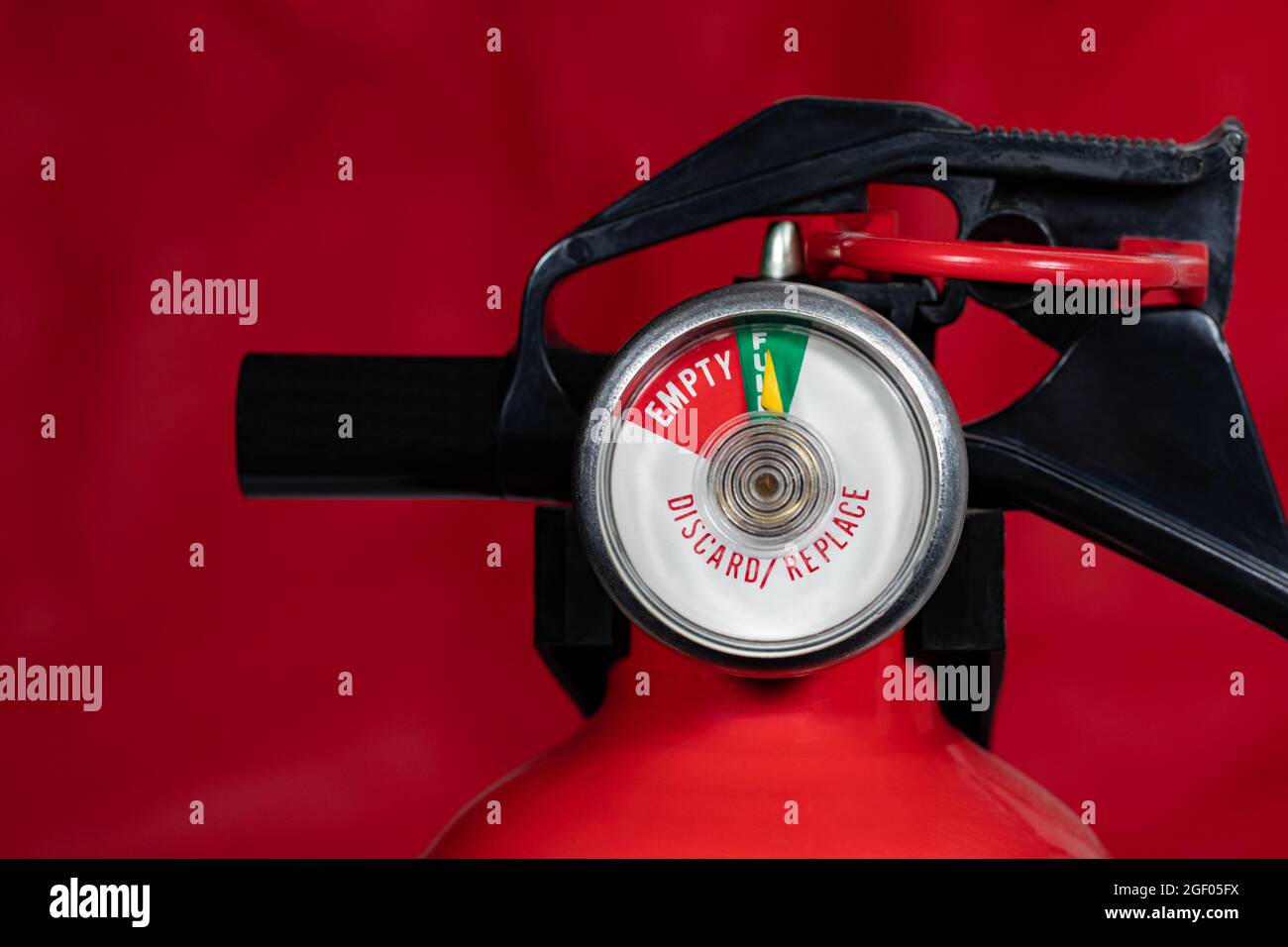 Fire extinguisher pressure gauge. Fire safety, inspection and emergency ...