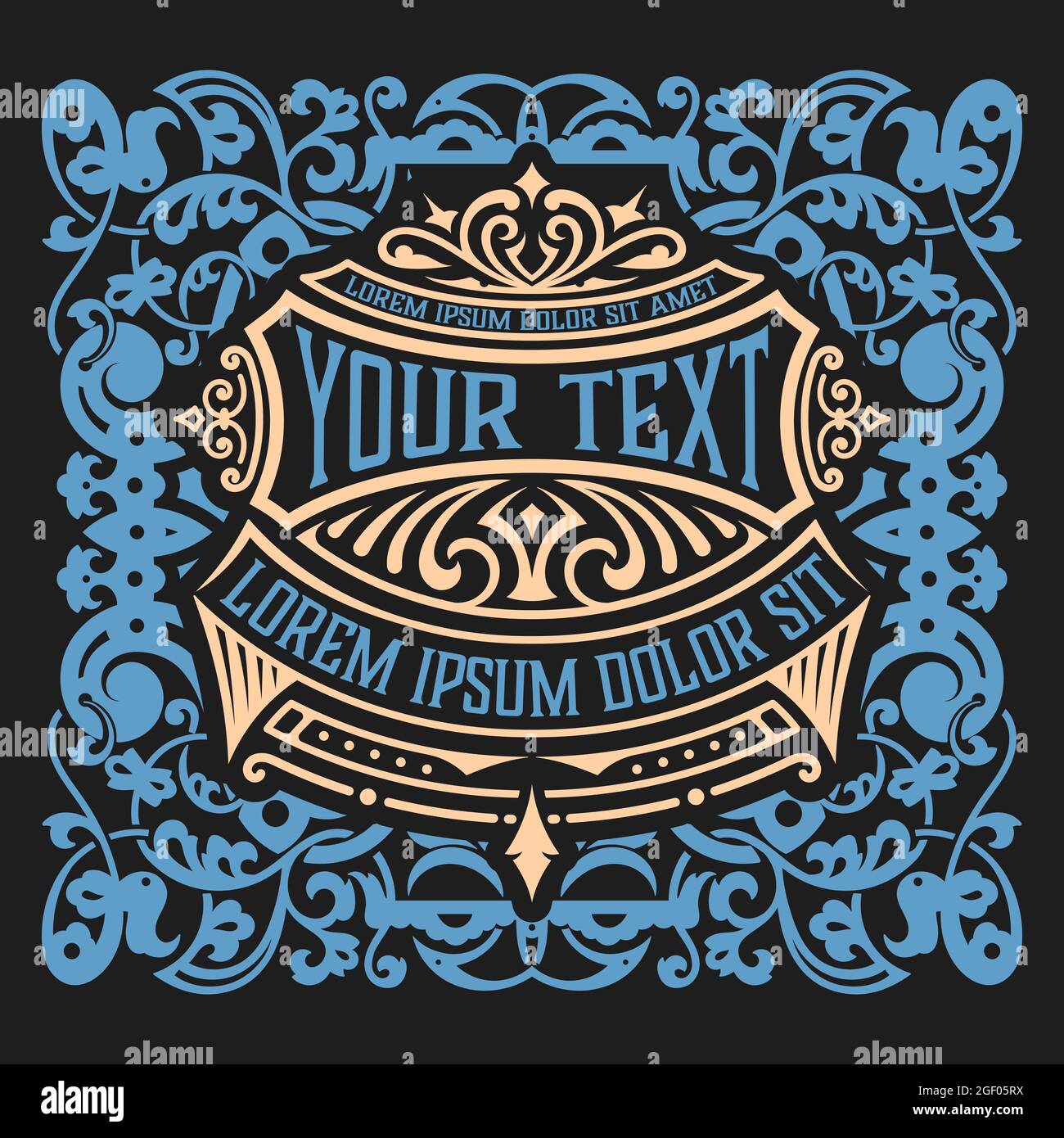 Western card with vintage style Stock Vector Image & Art - Alamy