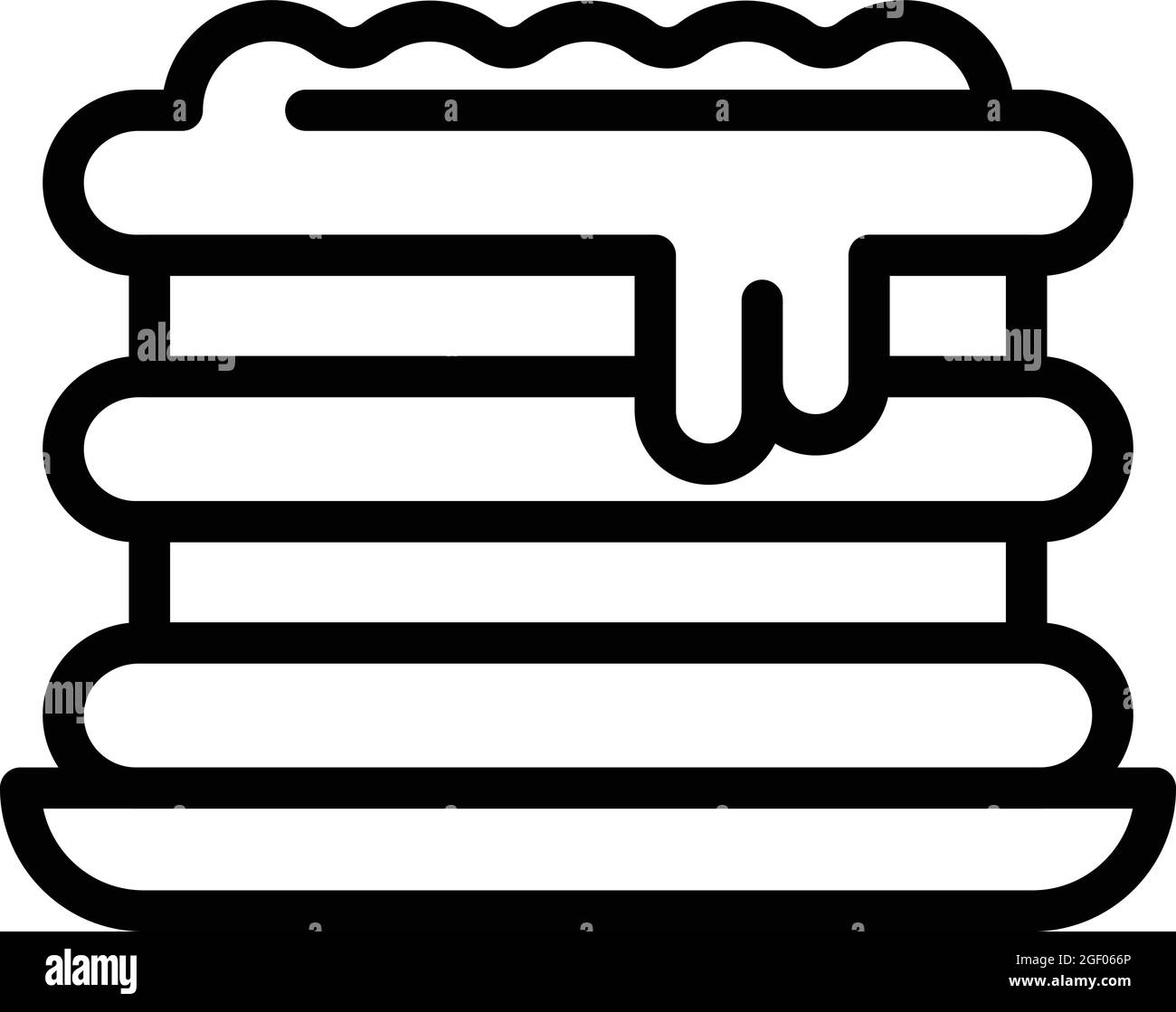 Butter lasagna icon outline vector. Lasagne pasta. Italian cheese pasta ...