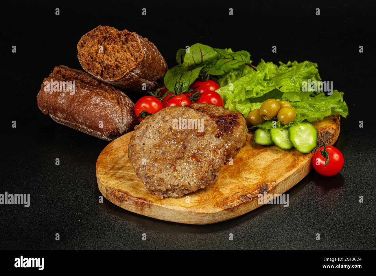 Homemade roasted cutlet with minced meat Stock Photo - Alamy