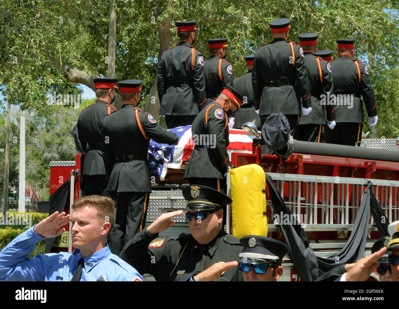 Covid 19 melbourne fire department funerals brevard police hi-res stock ...