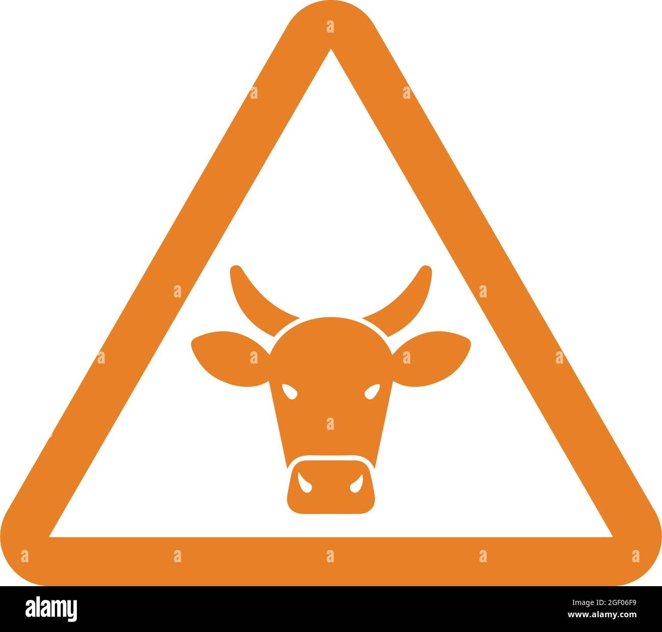 Alert, cow, error, warning icon. Beautiful design and fully editable ...