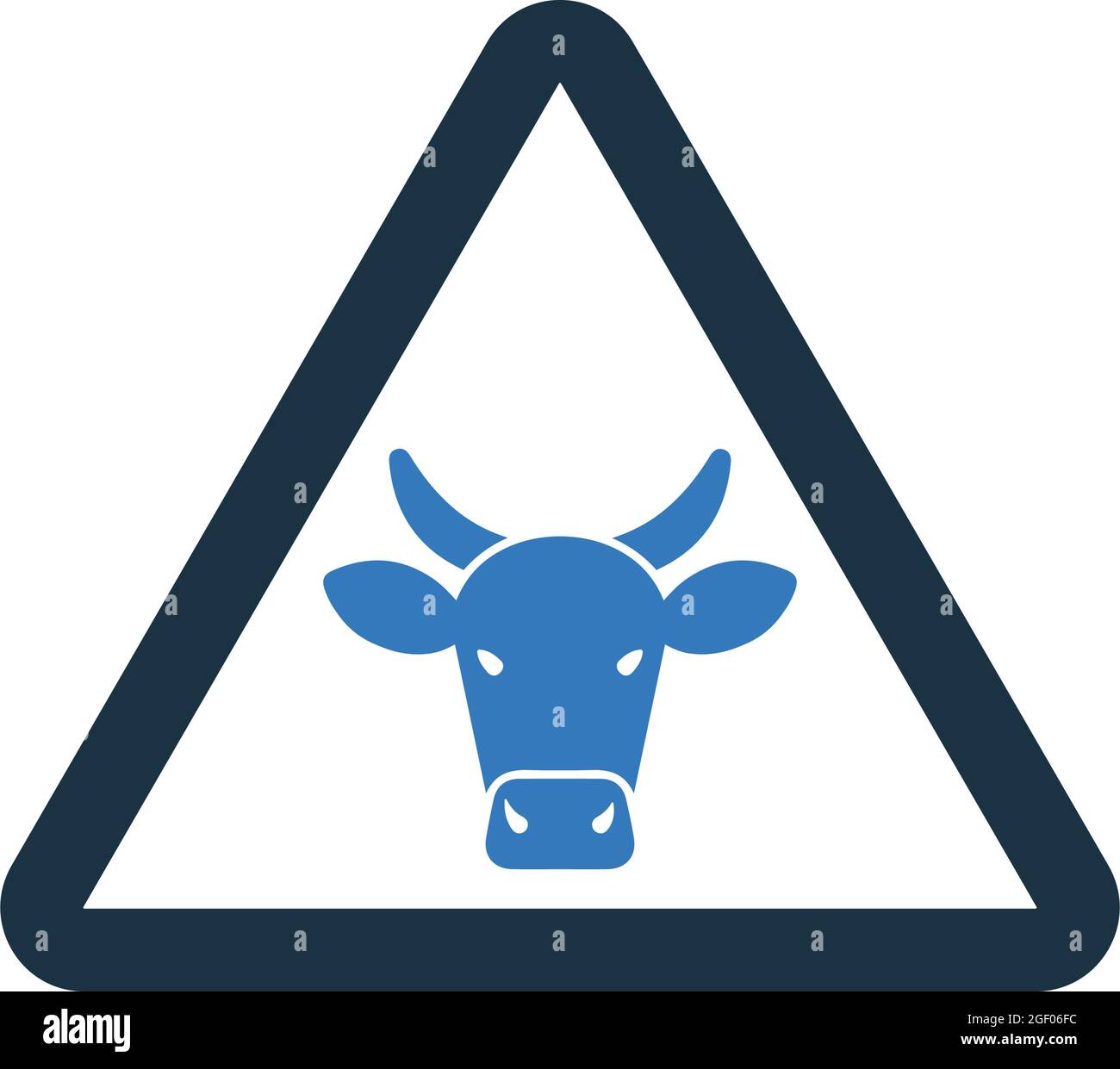 Alert, cow, error, warning icon. Beautiful design and fully editable ...
