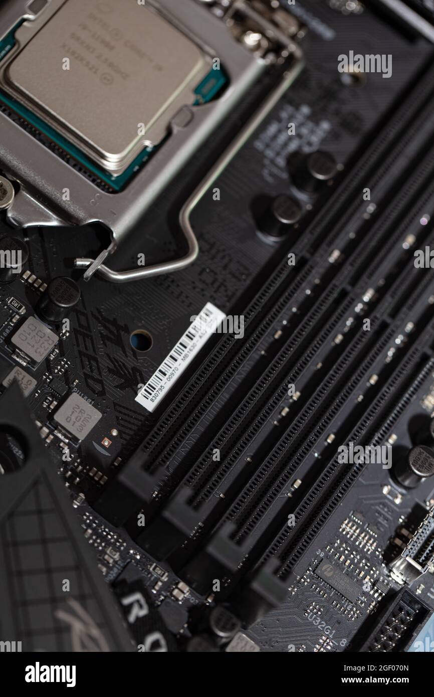 California, U.S. - August 21, 2021: Intel Core i9-11900 Processor in ...