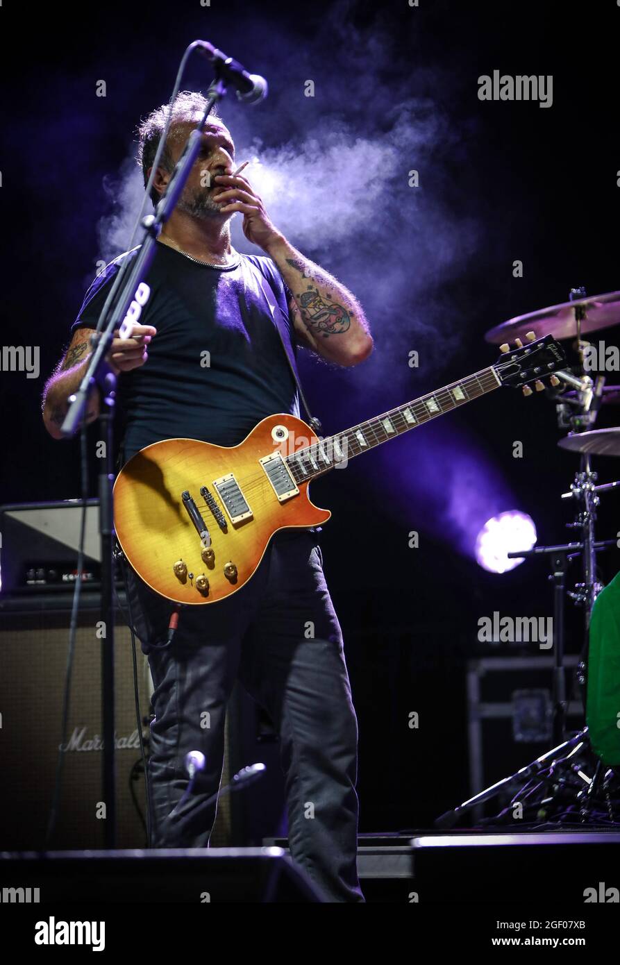 MIAMI, FL - AUGUST 21: Tito Fuentes of Molotov performs at Cosquin Rock ...