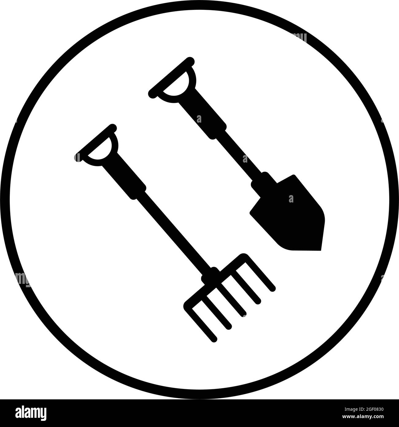 Agriculture tools, dig, fork, shovel icon. Beautiful design and fully ...