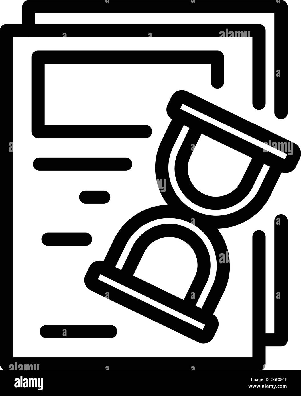 Management time icon outline vector. Job project. Manage teamwork Stock ...