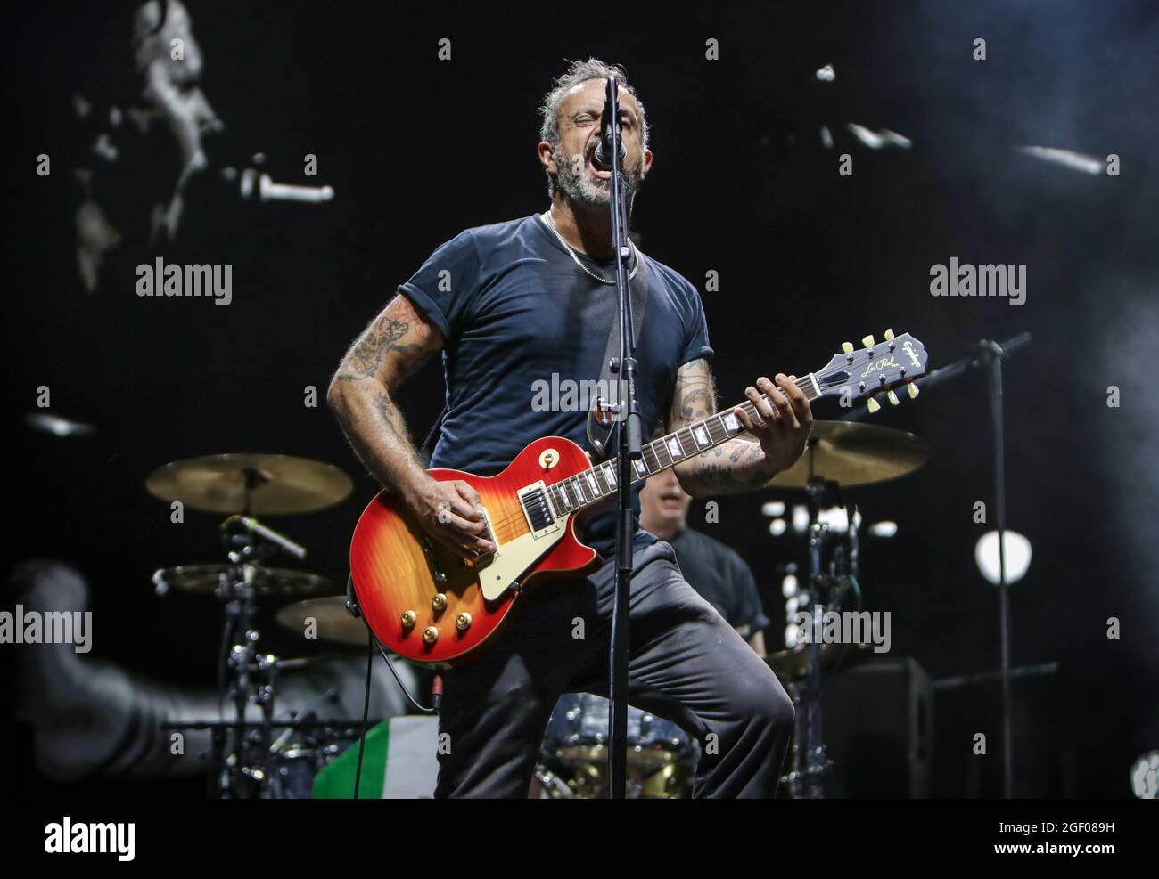 MIAMI, FL - AUGUST 21: Tito Fuentes of Molotov performs at Cosquin Rock ...