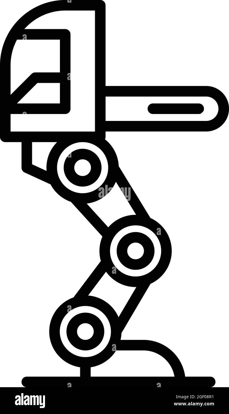 Medical exoskeleton icon outline vector. Robot suit. Human artificial ...