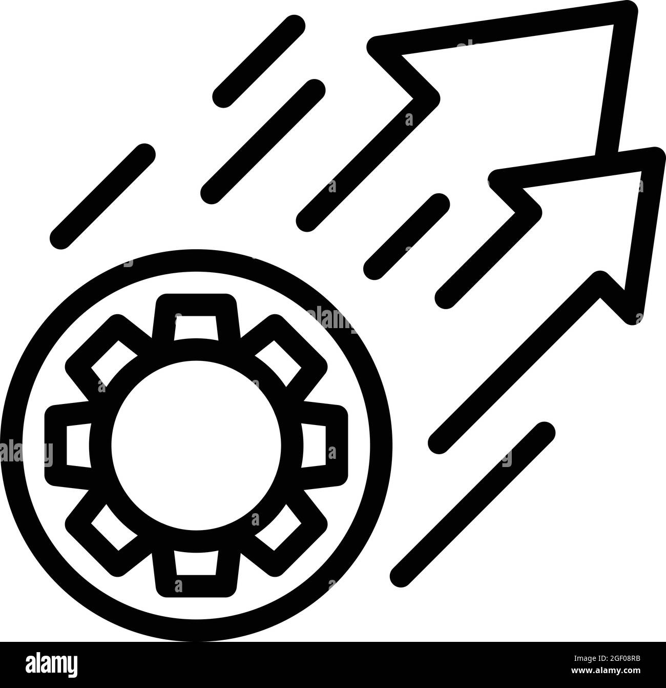 Grow up management icon outline vector. Work job. Business project ...