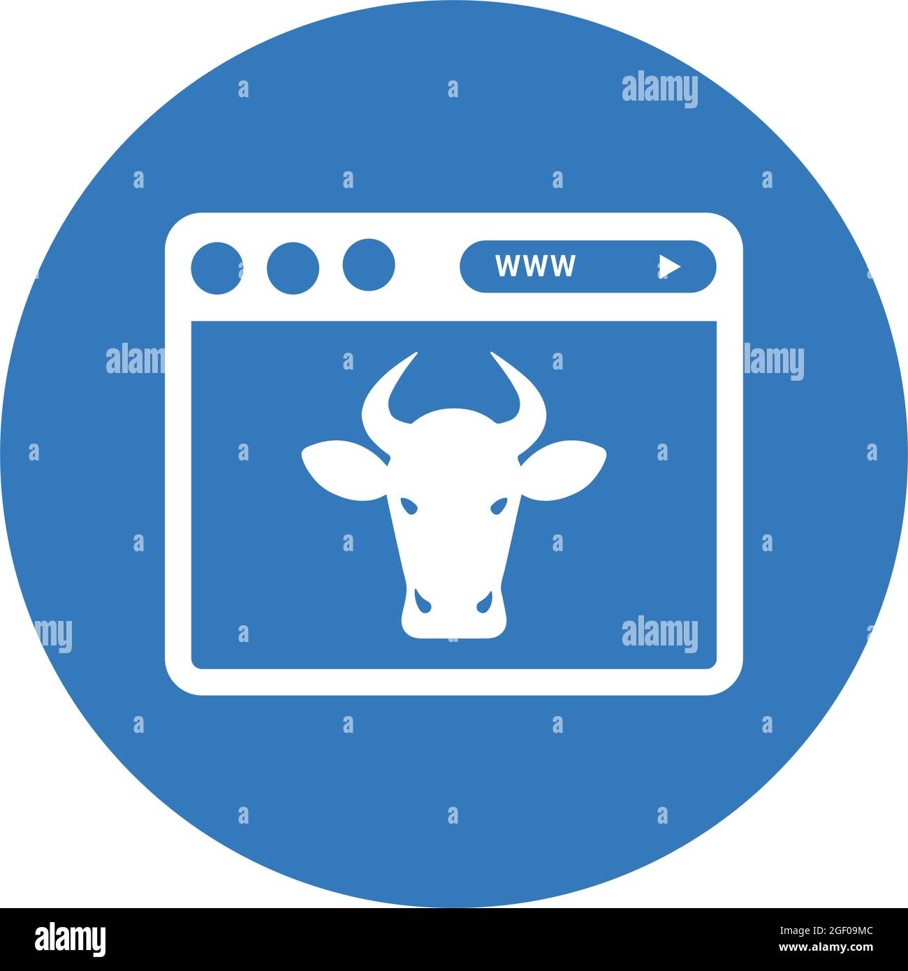 Cow page icon - Perfect use for designing and developing websites ...
