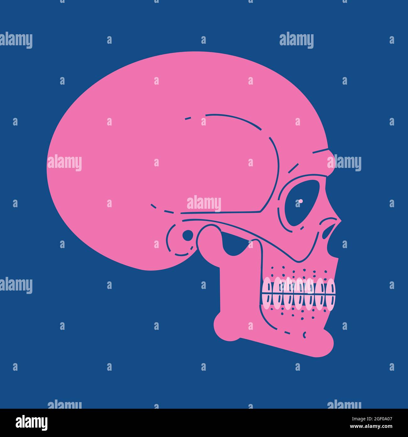 Logo with skul Stock Vector Images - Alamy