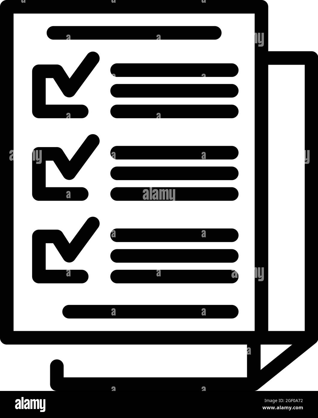 Management to do list icon outline vector. Online office. Project ...