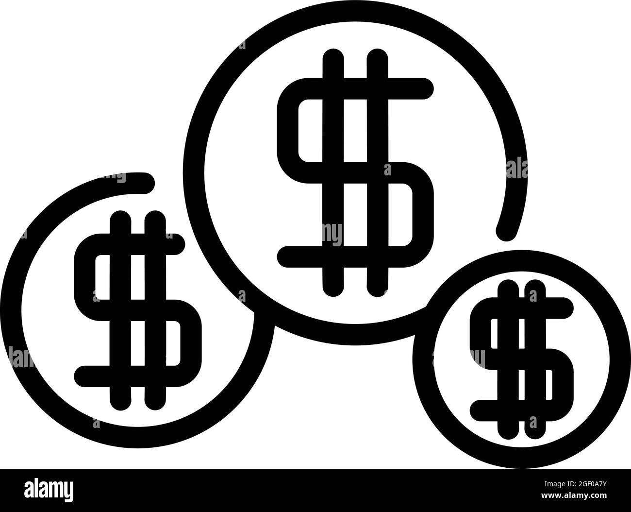 Money management icon outline vector. Office business. Work project ...