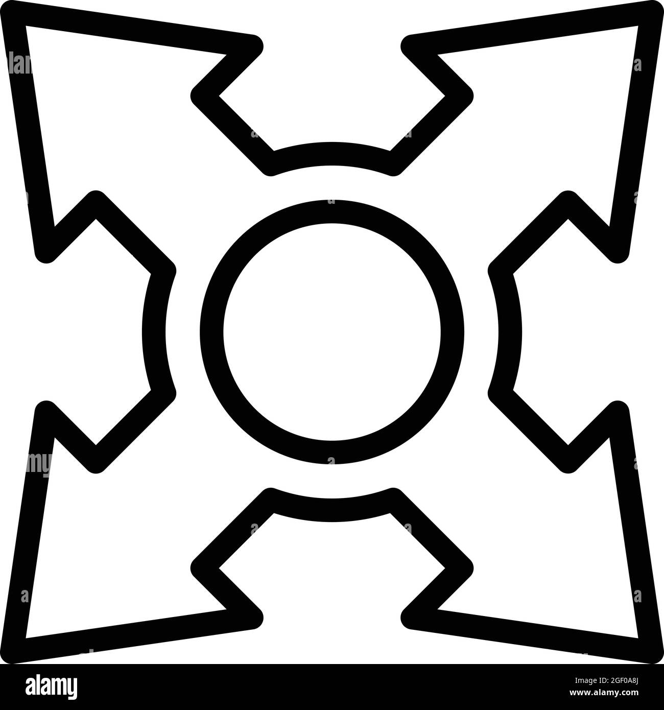 Management direction icon outline vector. Job project. Online office ...