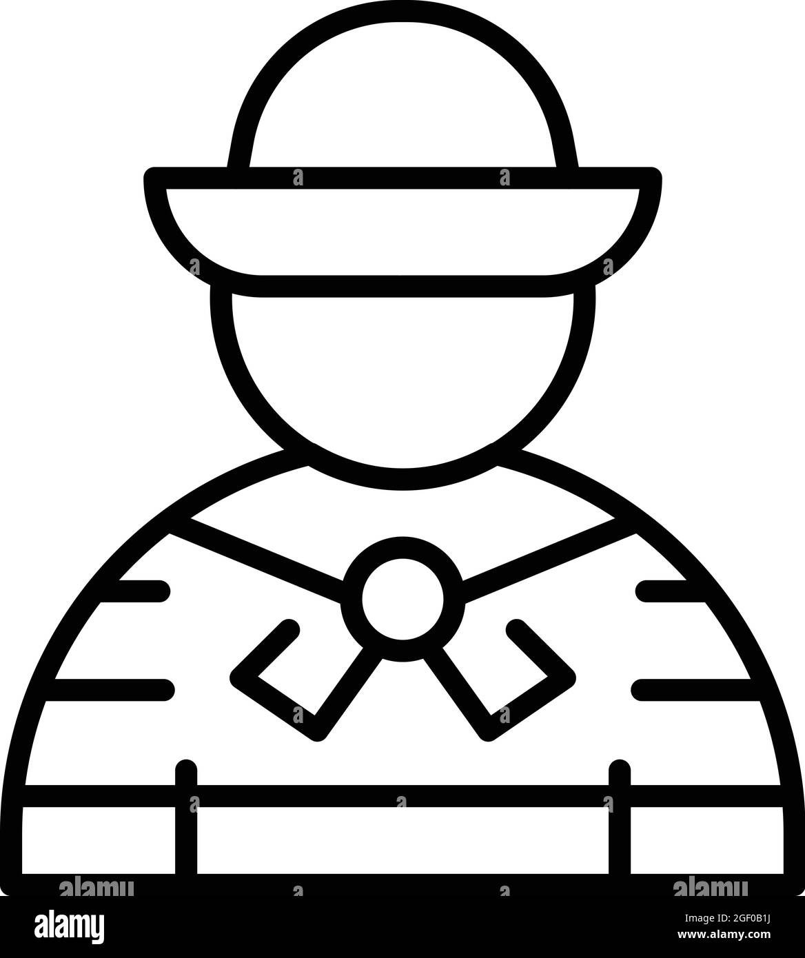 Gondolier man icon outline vector. Gondola boat. Venice italian Stock ...