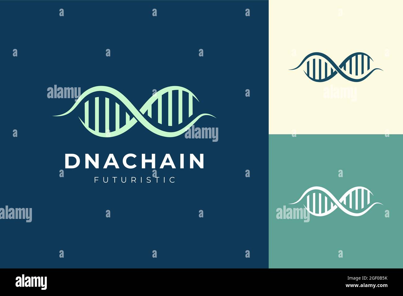 Science atom chain in Stock Vector Images - Alamy