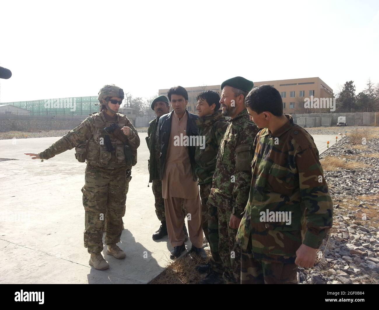 Members of the Afghanistan National Army (ANA) and the Afghanistan ...