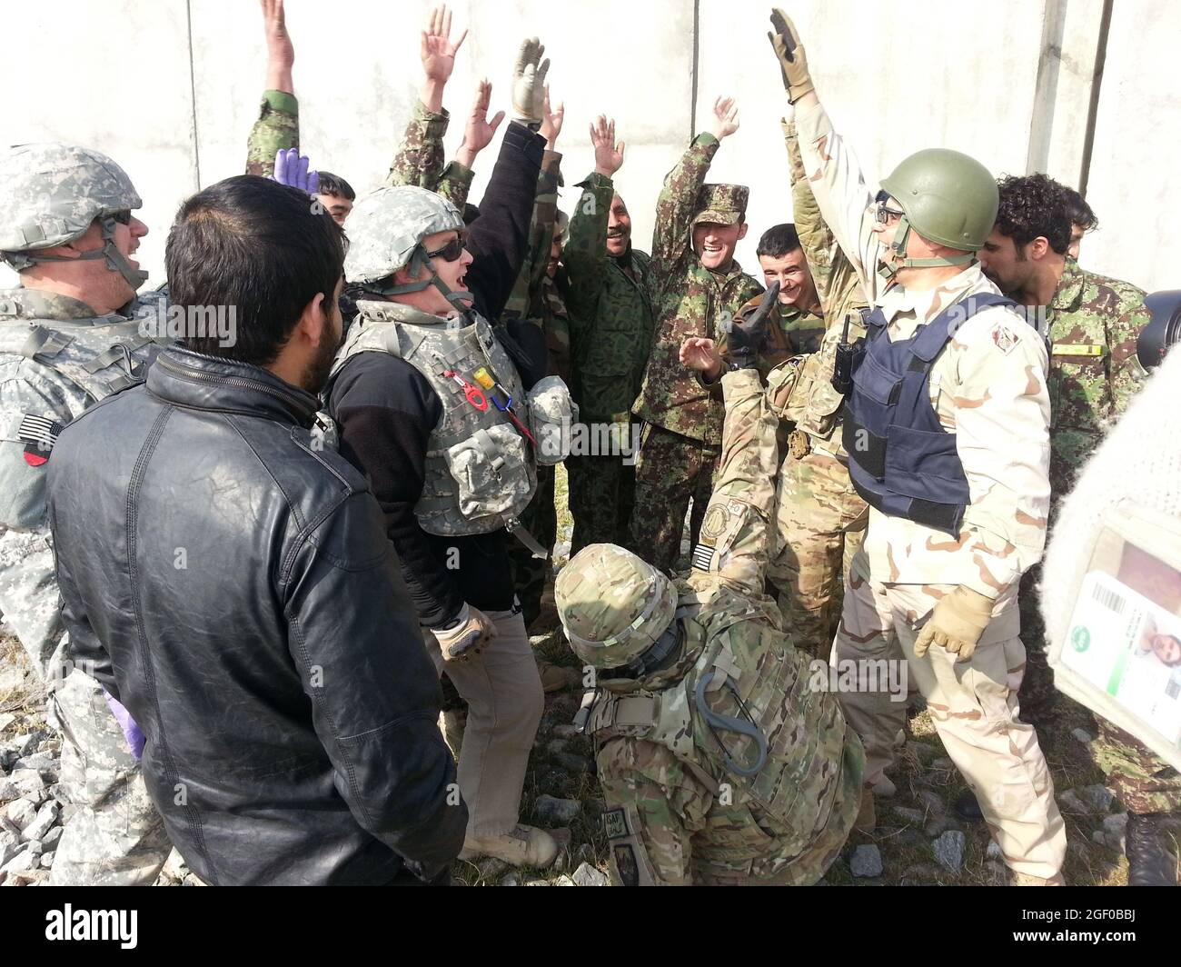 Members of the Afghanistan National Army, the Afghanistan National ...